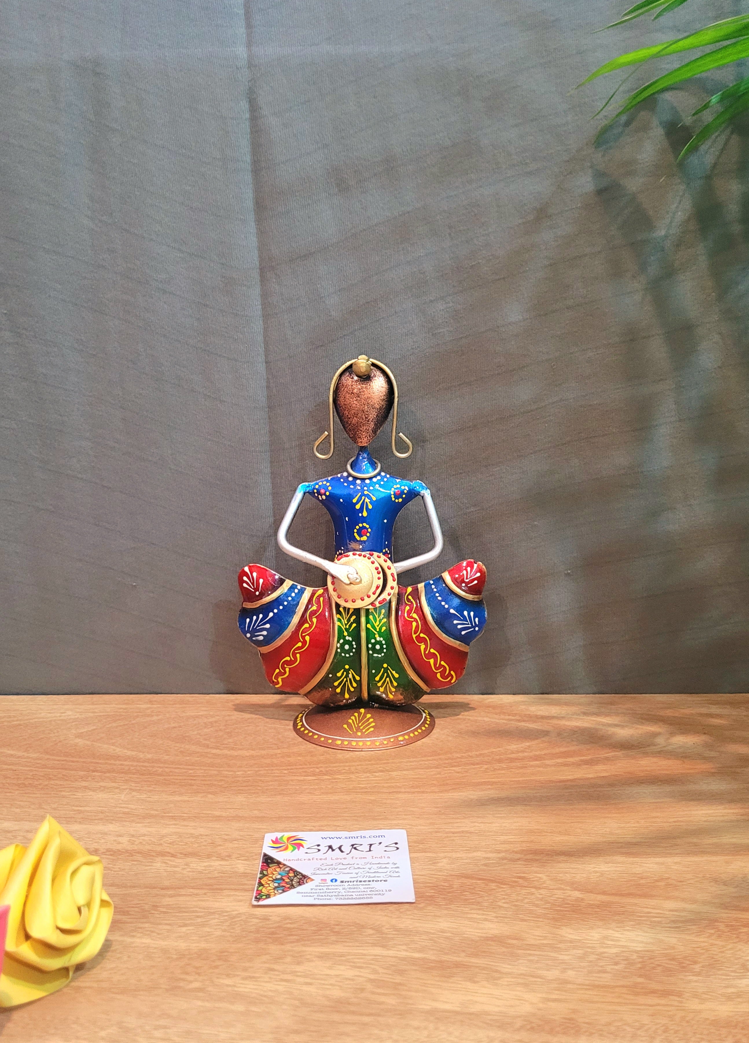 Small musician Lady with Symbols Table decor show piece showpiece – Smris