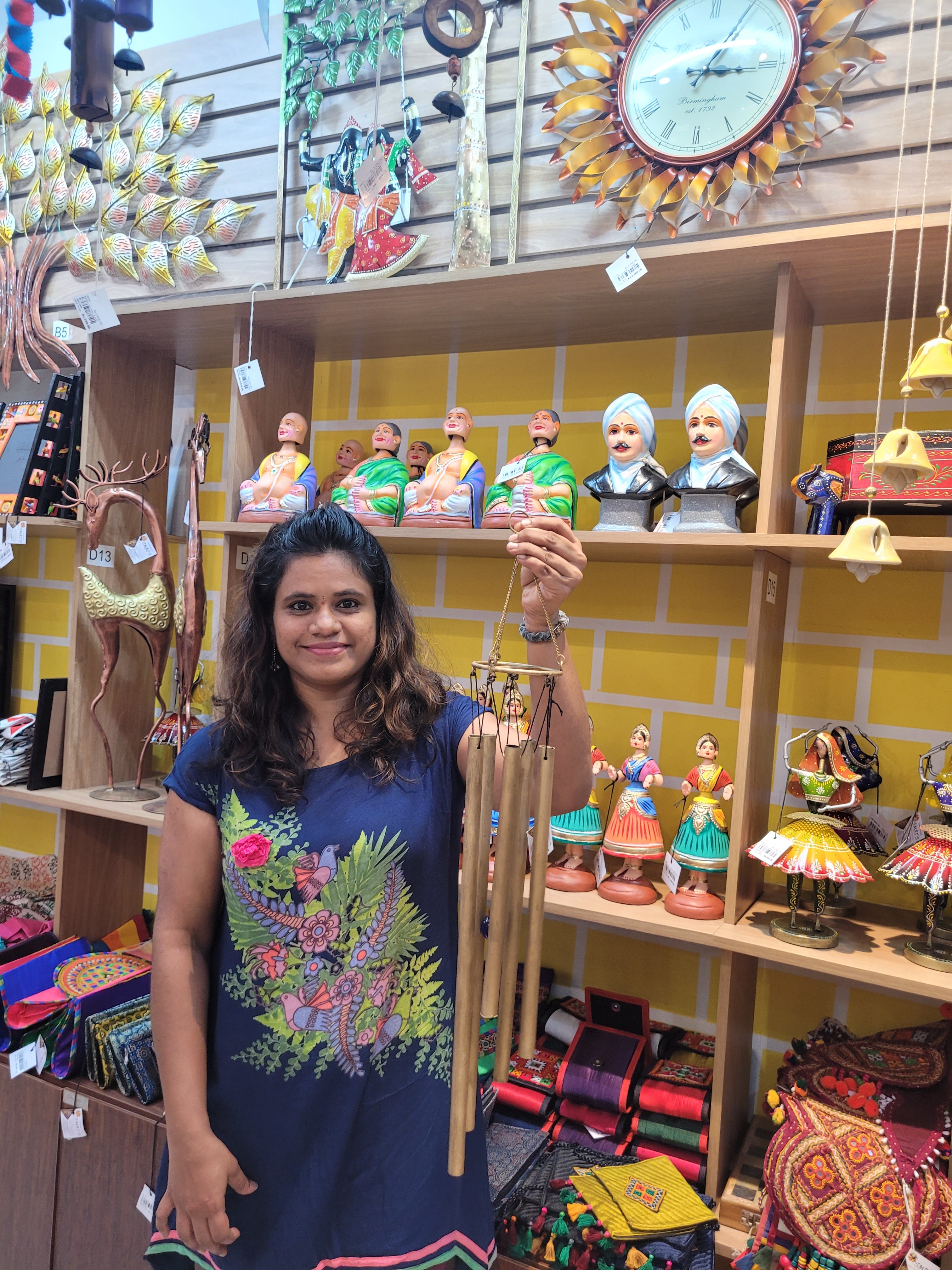 pipe music bells Wind chime hangings handmade indian – Smris