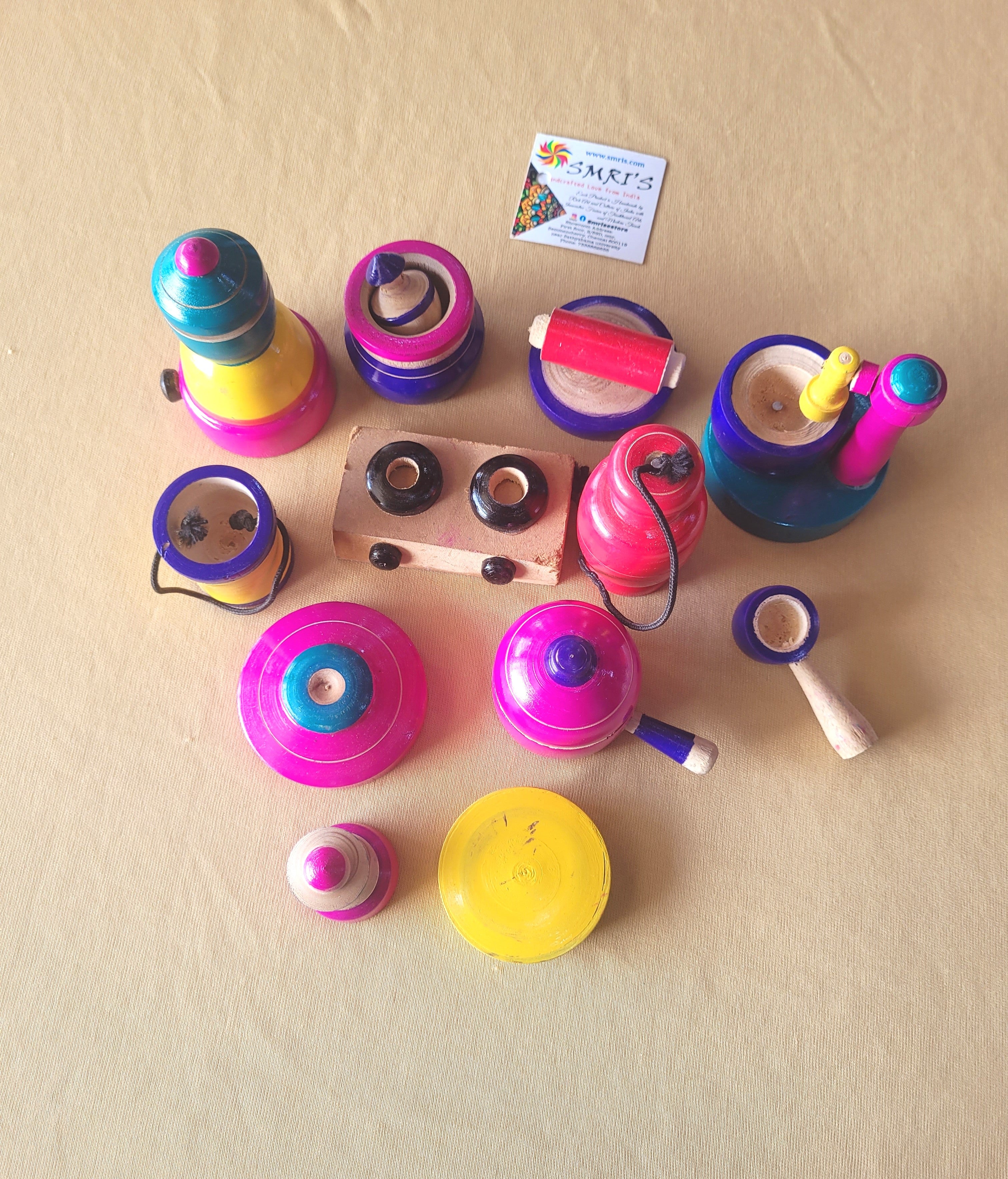 Kitchen set traditional soppu saman choppu set traditional wooden hand ...