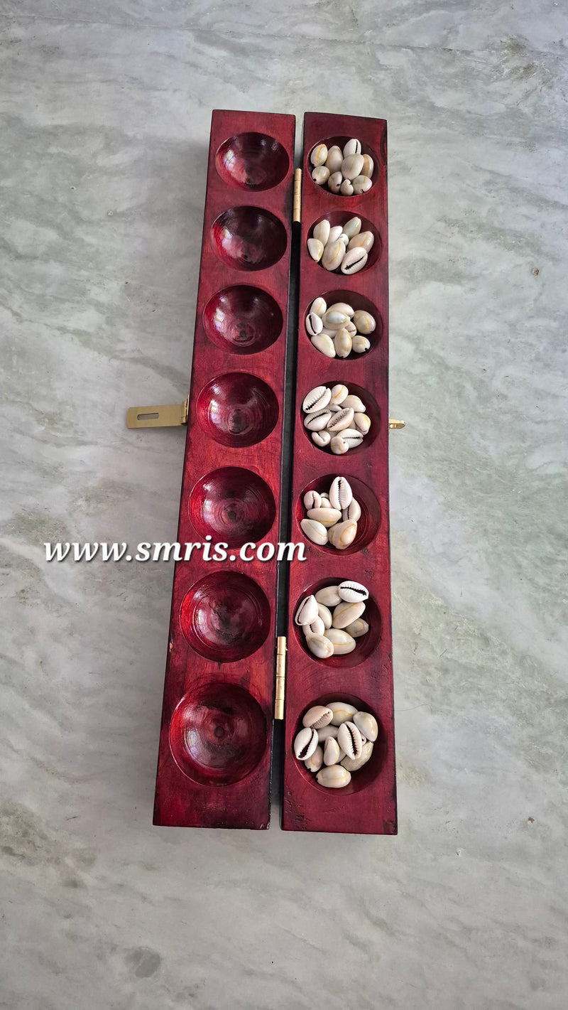 Pallankuzhi Pallankuli Traditional south indian board Games made of ma ...