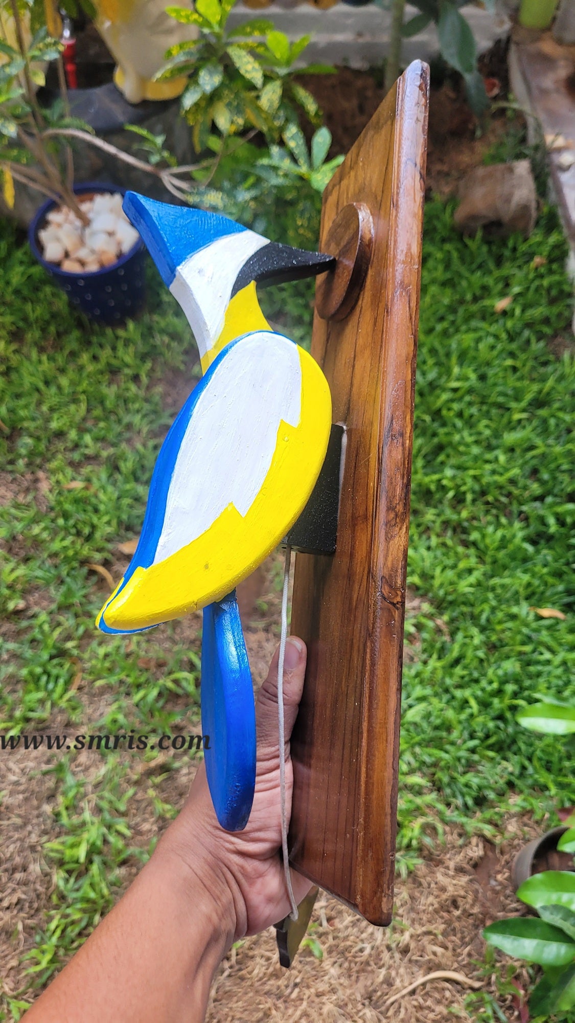 Wooden Woodpecker Door Bell / Door Knocker / calling Bell Made of prem ...