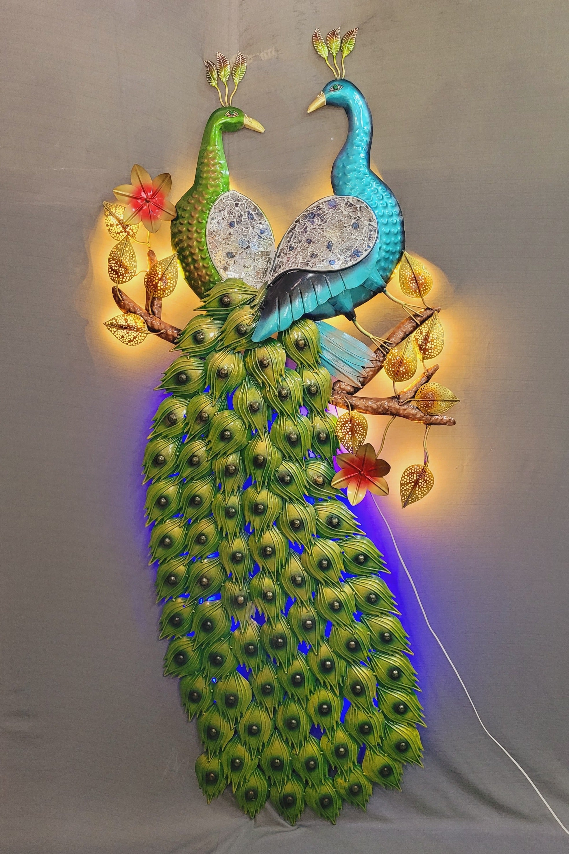 Peacock LED tree home office wall decor home decor living room – Smris