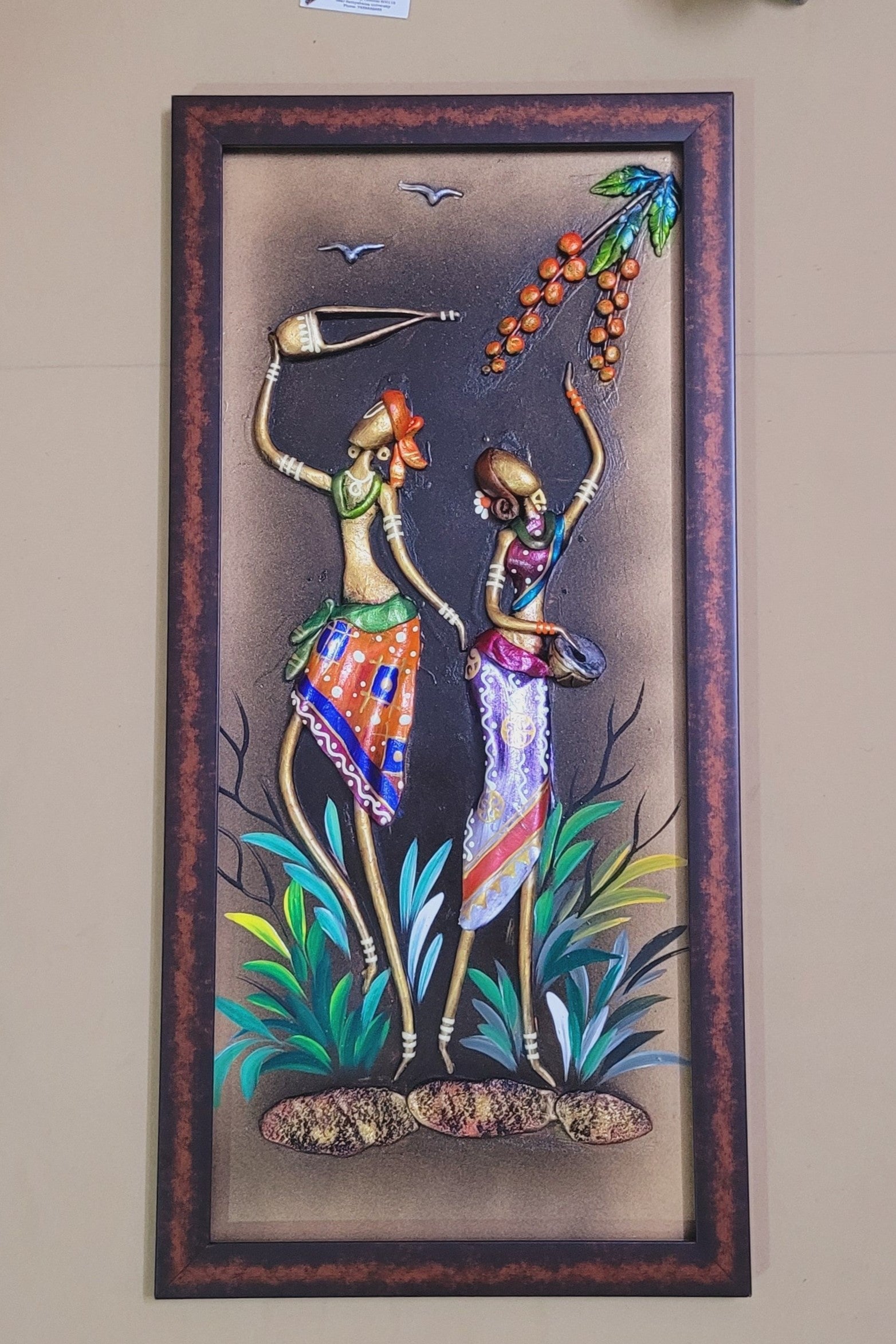 Mural Tribal Art frame Paintings wall decor Indian Traditional ...