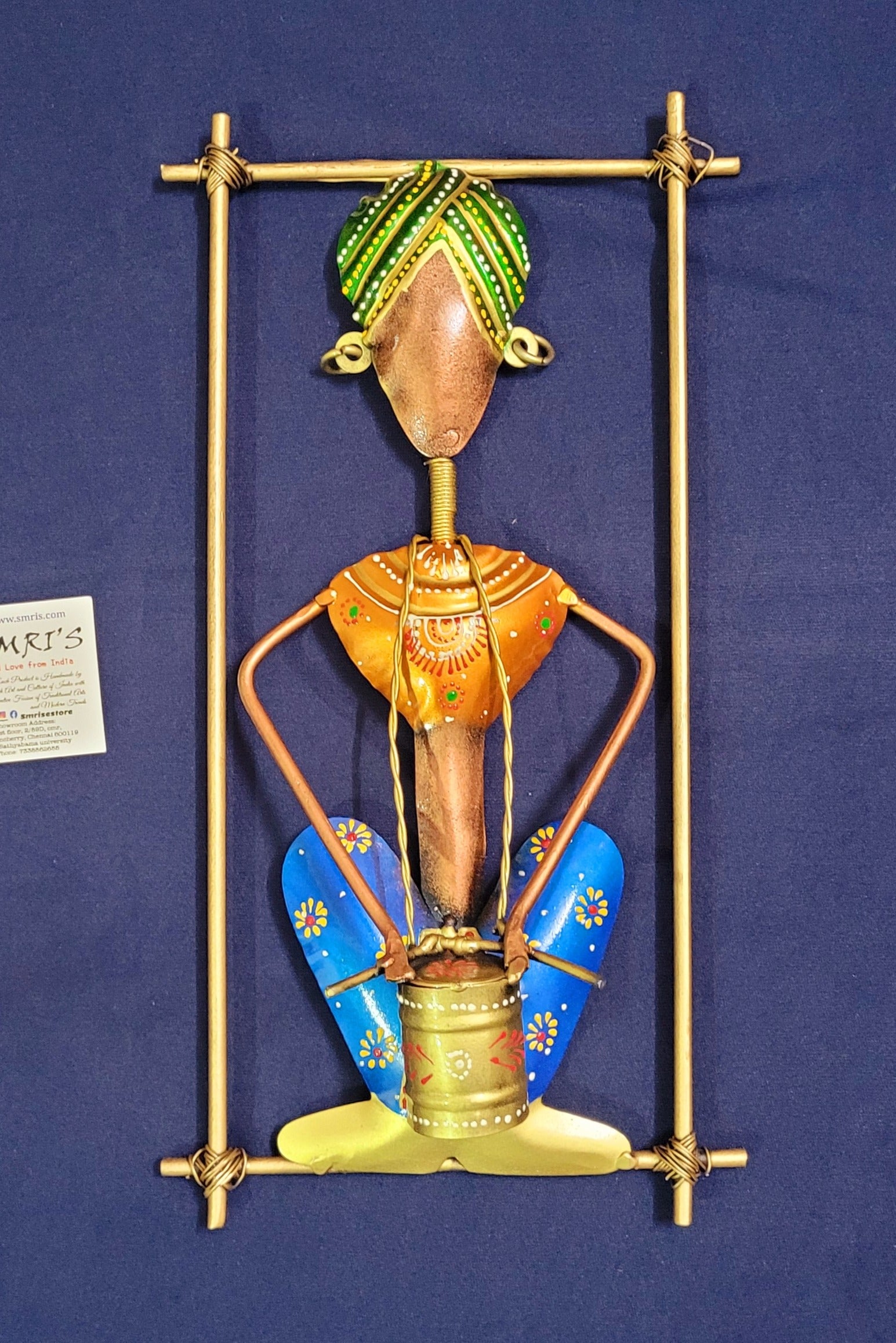 Rectangle Frame Musician drum man frame wall decor Indian Handicraft ...