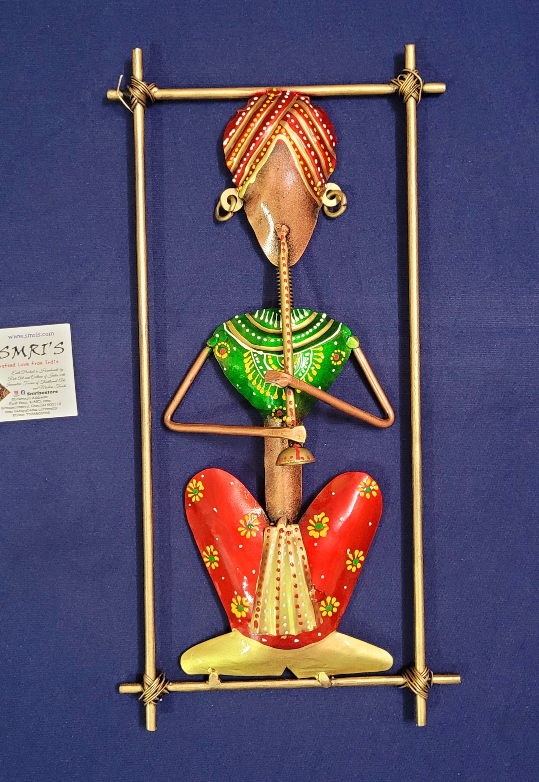 Rectangle Frame Musician nadaswaram man frame Wall Decor Indian ...