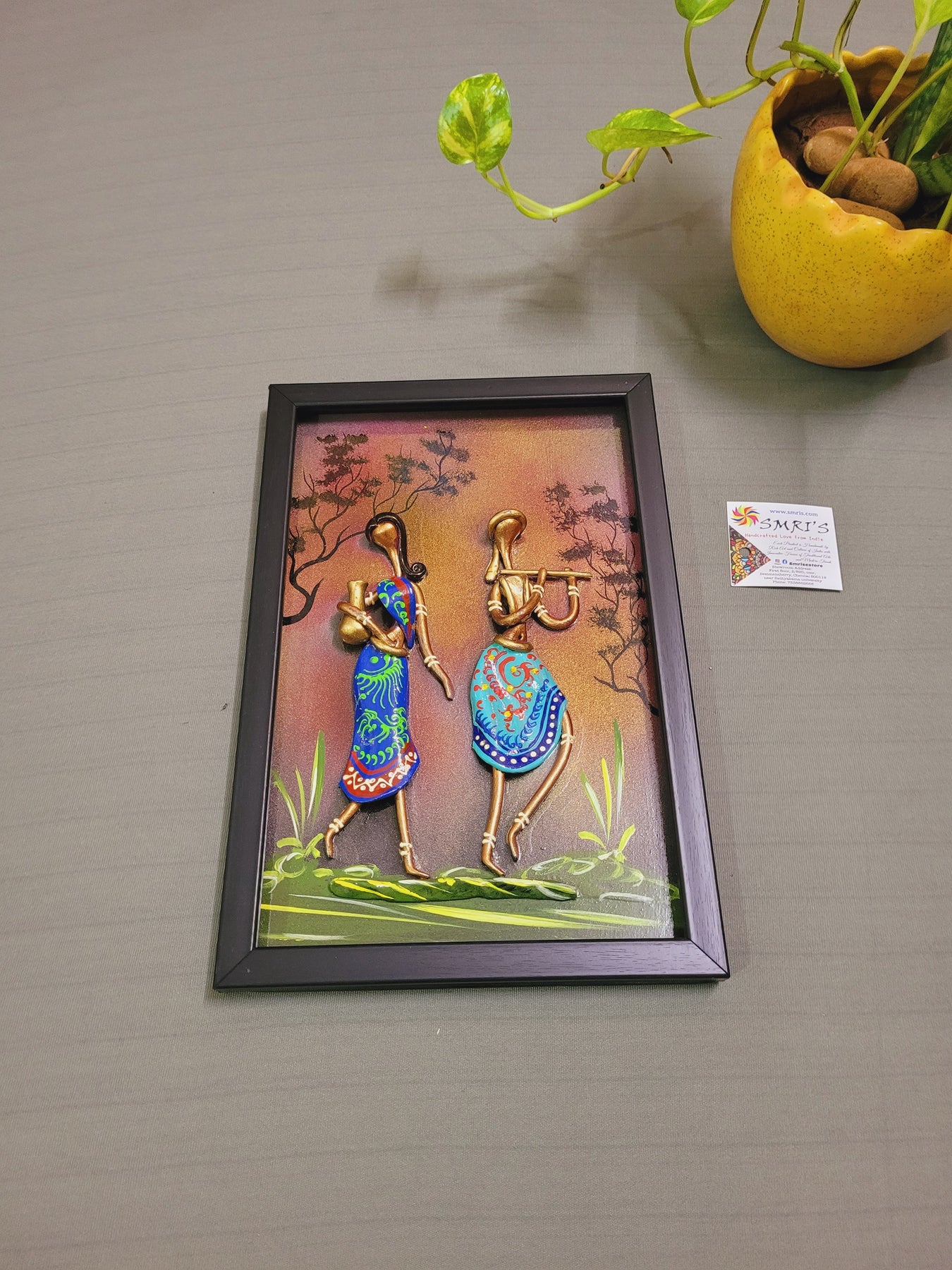 Mural Tribal Art frame Paintings wall decor Indian Traditional ...