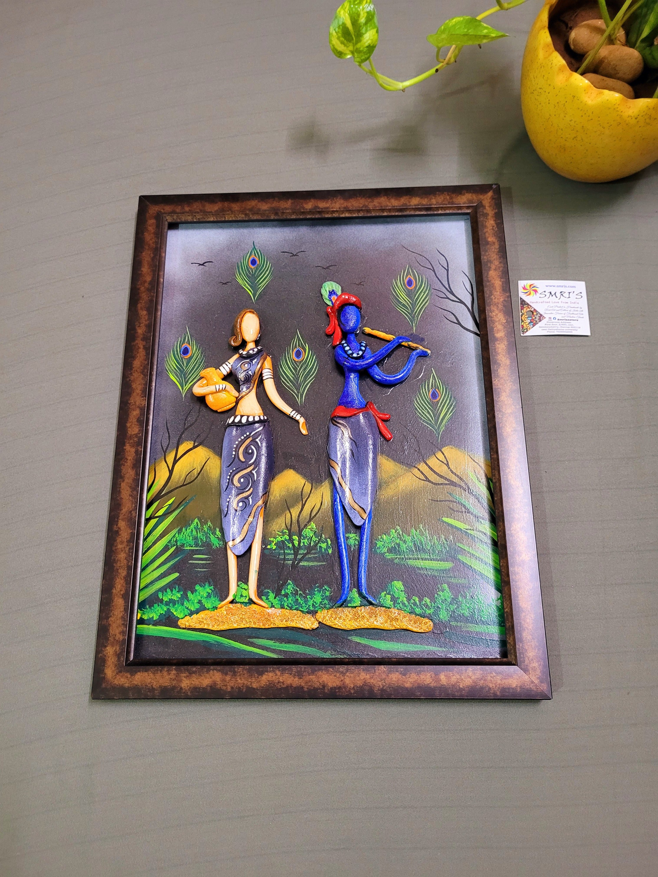 Mural Tribal Art frame Paintings wall decor Indian Traditional ...