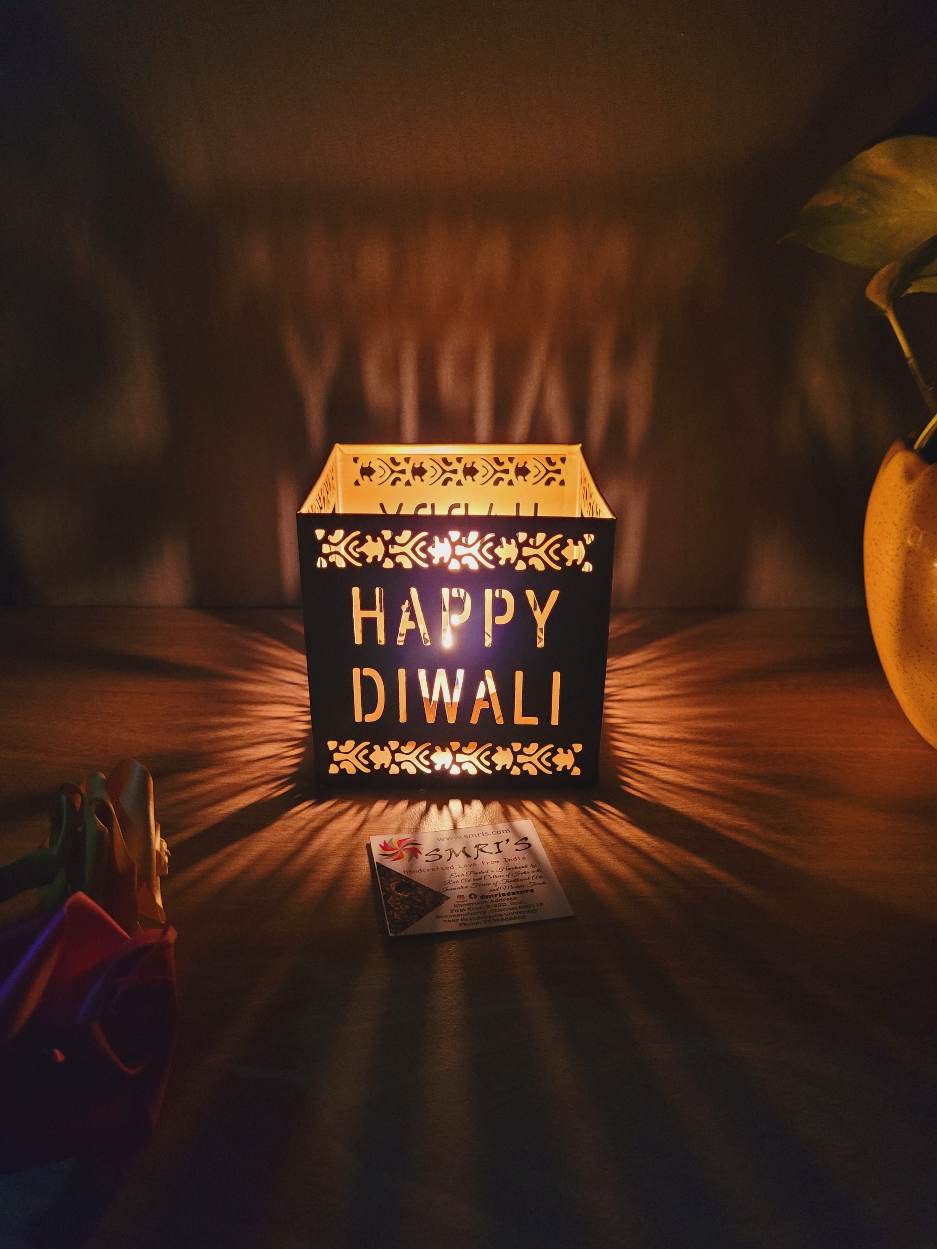 Lotus Diwali candle deepam holder Festive function pooja living room ...