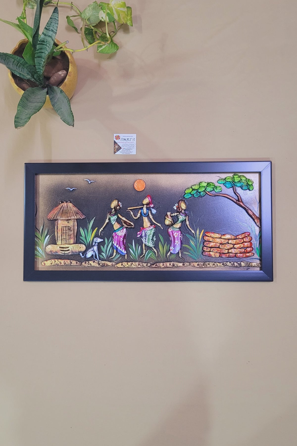 Mural Frame Colorful Craft Indian Handicrafts tribal art Home & Office ...