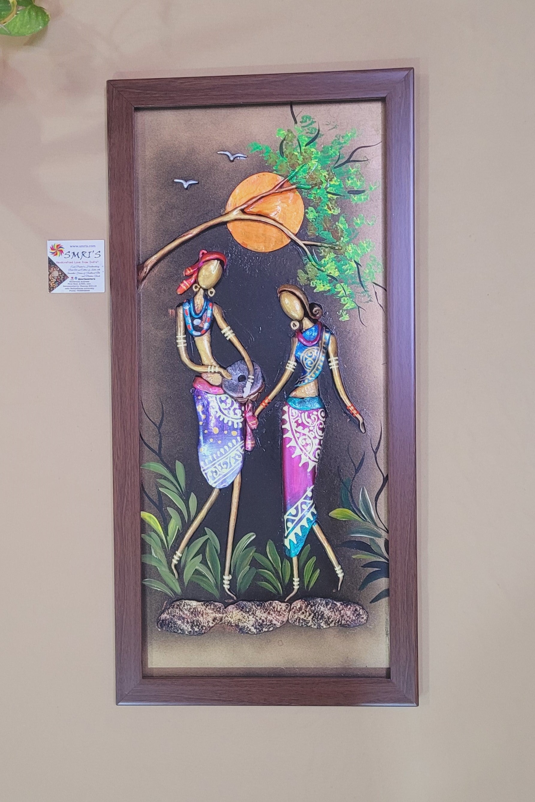 Mural Frame Colorful Craft Indian Handicrafts tribal art Home & Office ...