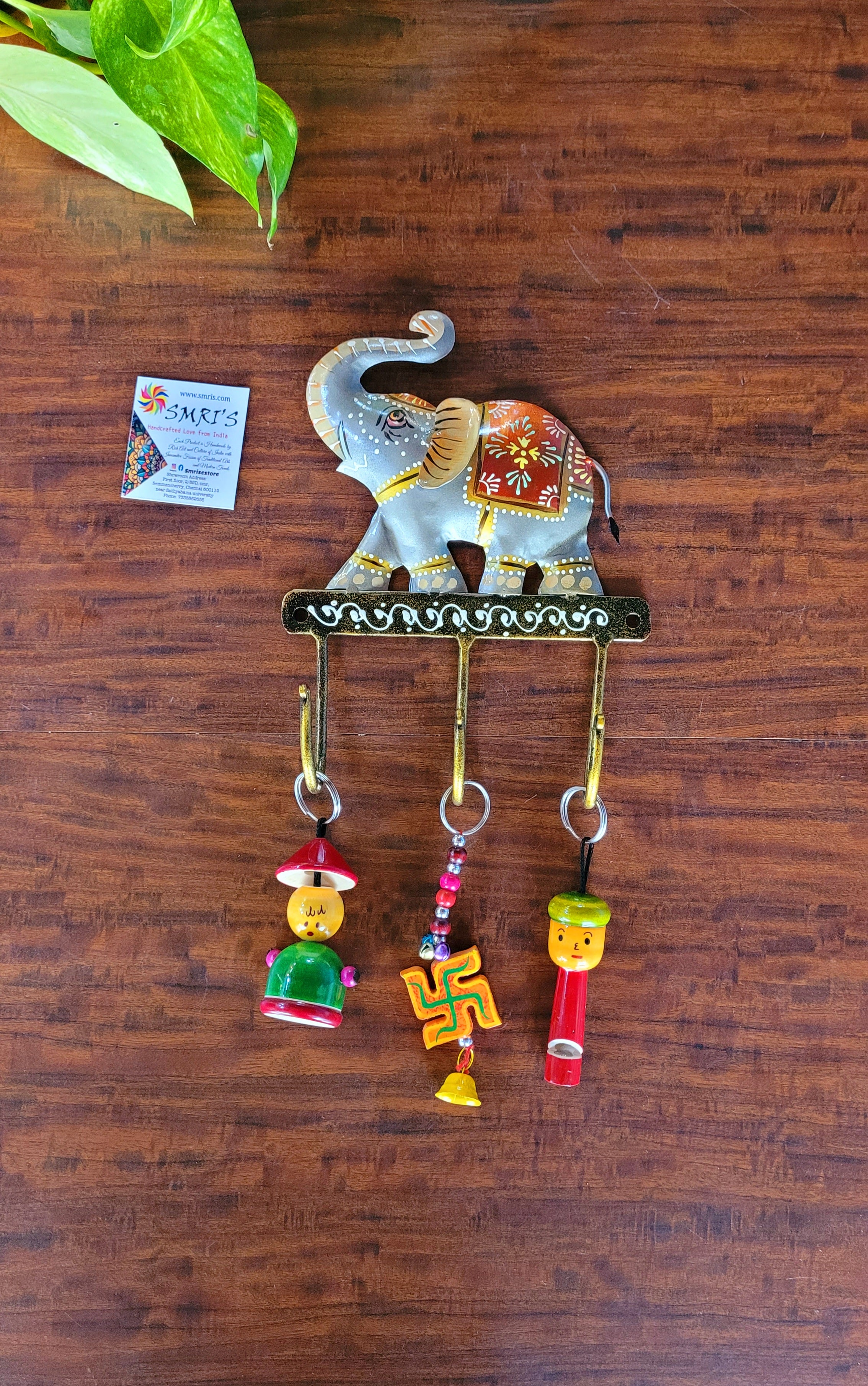 Elephant Key Holder hangings Hooks home office decor – Smris