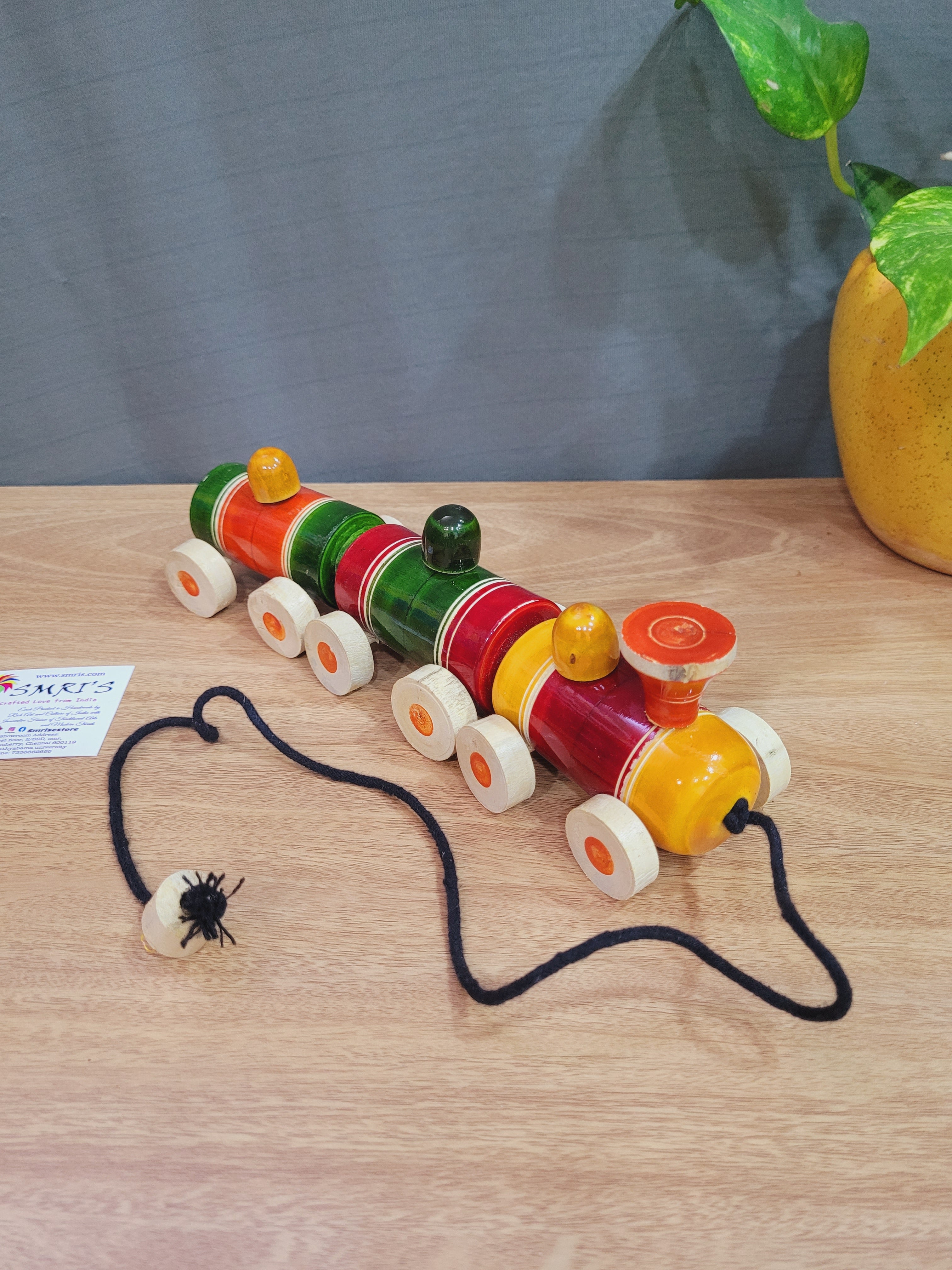 Wooden Train eco friendly toy gifts kids toddlers natural – Smris