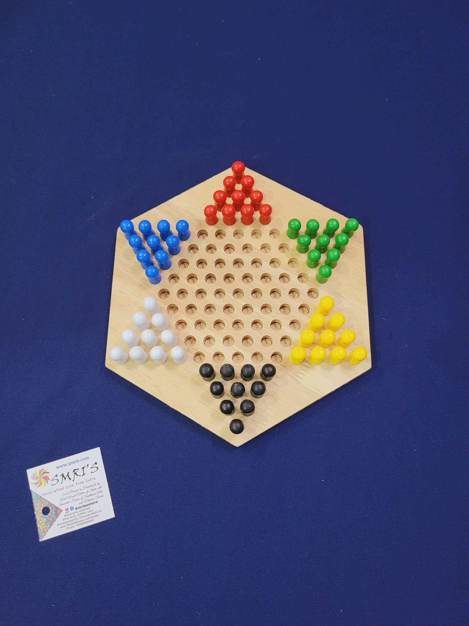Chinese Checkers Small Indian Handicraft Made in India kids childrens ...